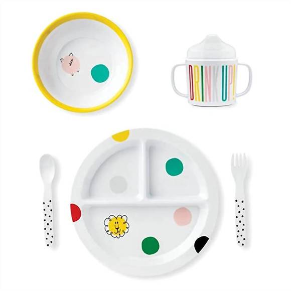 kate spade | Dining | New Kate Spade Babys Melamine Dining Set In White ...